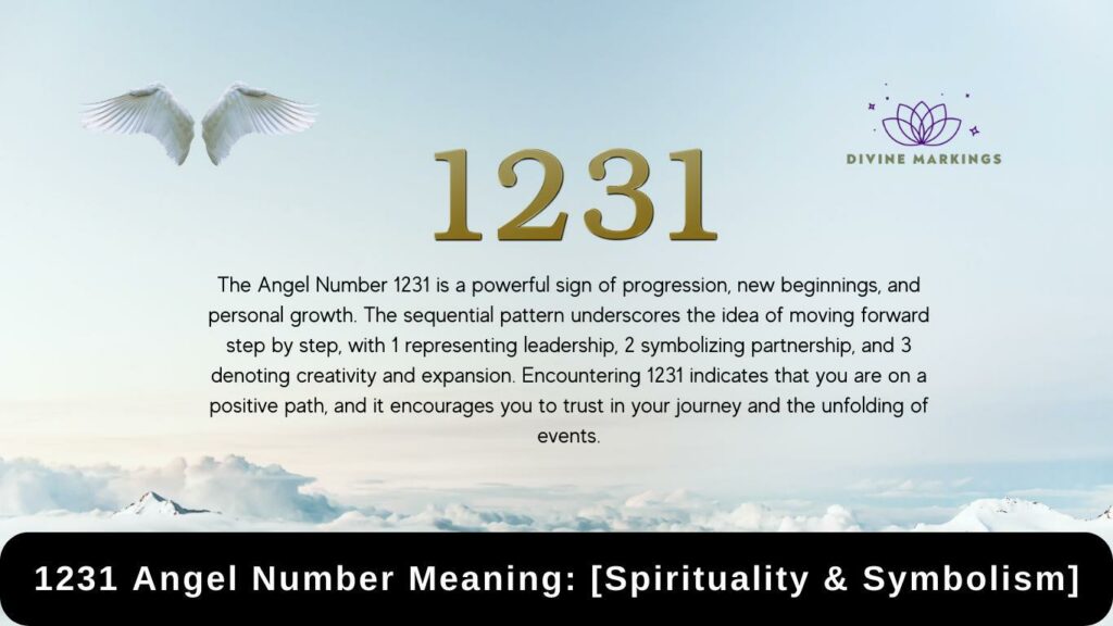 1231 Angel Number Meaning: [Spirituality & Symbolism]