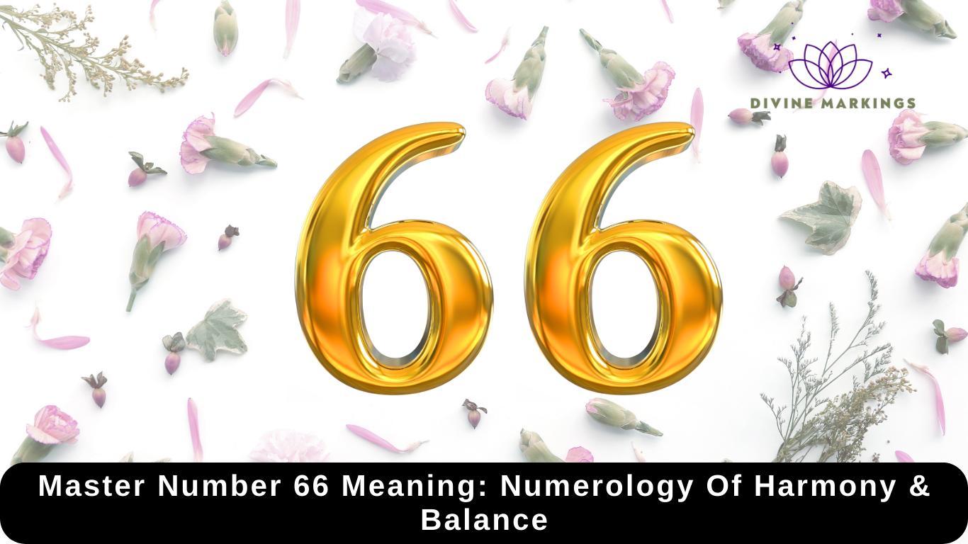 Master Number 66 Meaning: Numerology of Harmony & Balance – Divine Markings