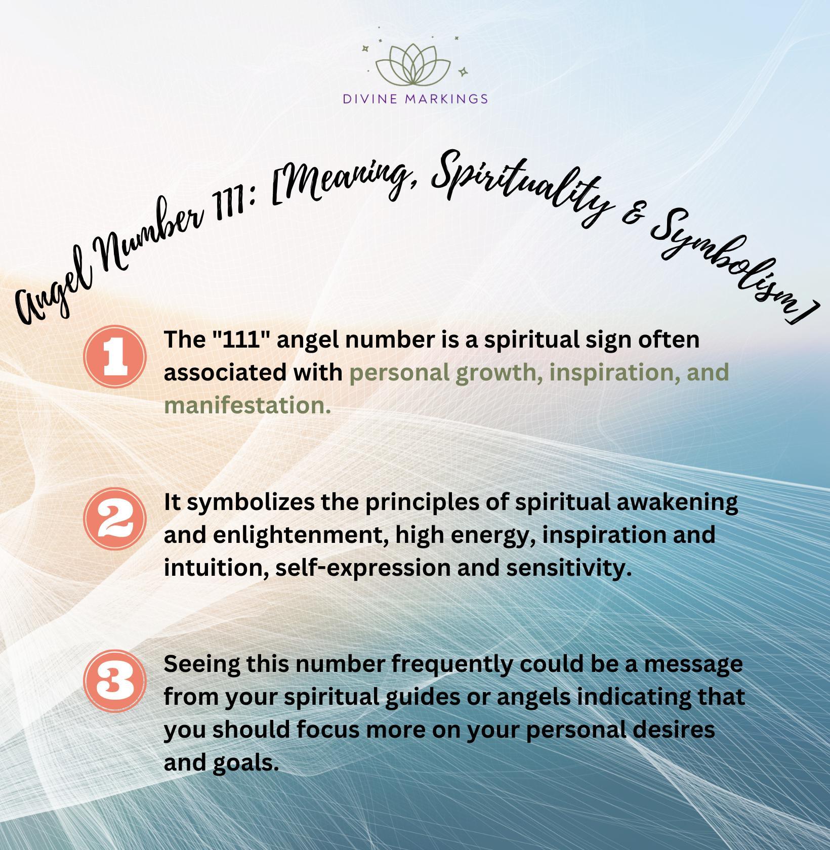111 Angel Number Meaning: [Spirituality & Symbolism]