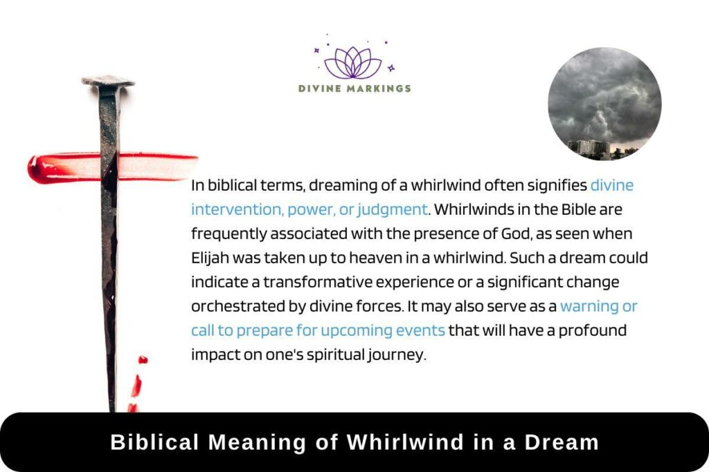 Biblical Meaning of Whirlwind in Dream – Divine Markings