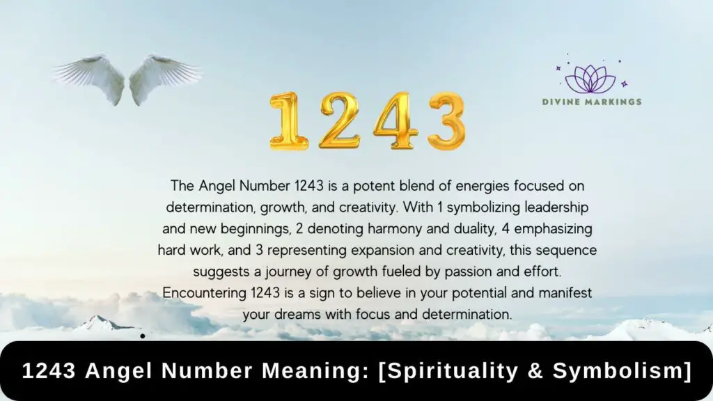 1243 Angel Number Meaning: [Spirituality & Symbolism]