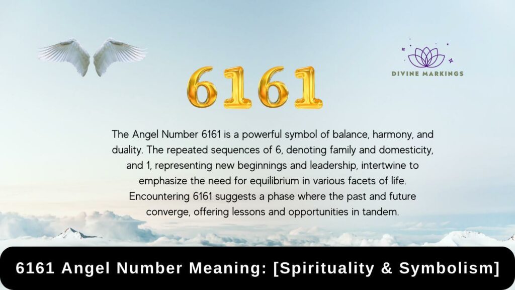 6161 Angel Number Meaning: [Spirituality & Symbolism] – Divine Markings