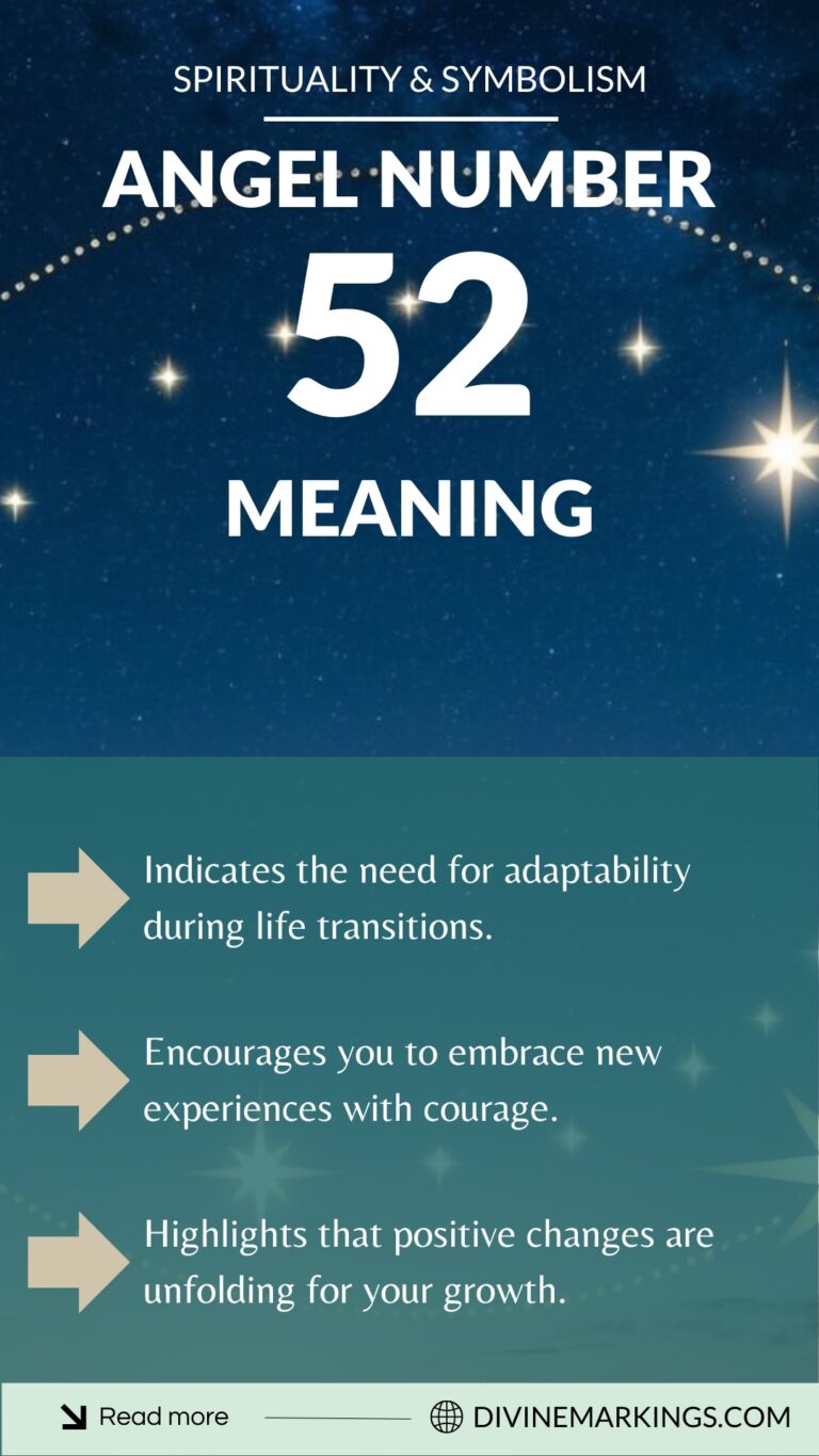 Angel Number 52 Meaning: Unlocking Change and Personal Growth