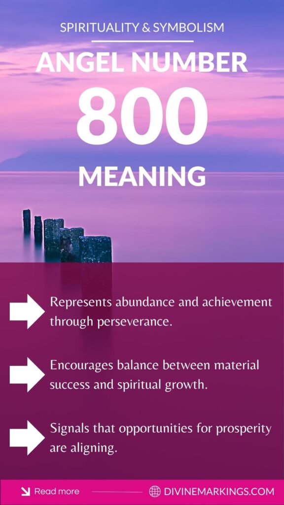 Angel Number 800 and Its Message of Abundance and Balance