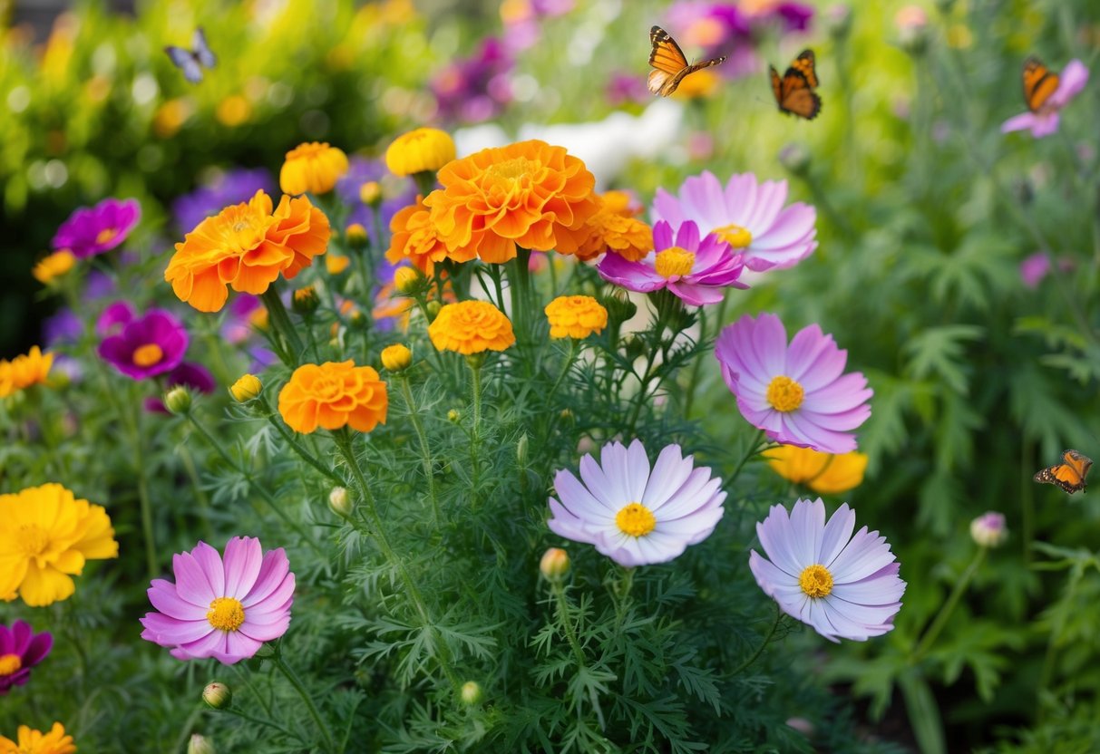 October Birth Flowers: Marigolds and Cosmos